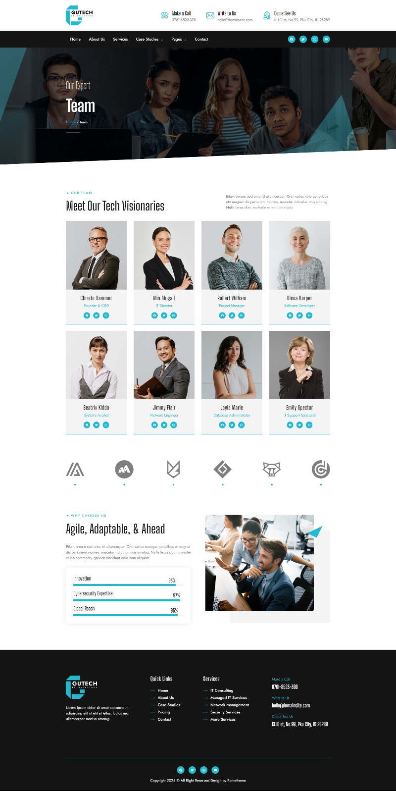 Gutech - IT Solutions Elementor Template Kit by Rometheme | ThemeForest